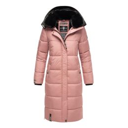 Marikoo Damen Winterjacke &ndash; Lange Steppjacke mit abnehmbarer Kapuze