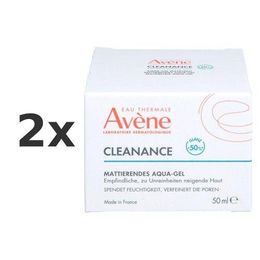 Pierre Fabre 2x Avene Cleanance mattierendes Aqua-Gel 50 ml