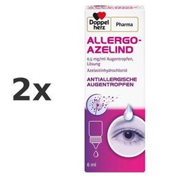 Queisser 2x ALLERGO-AZELIND DoppelherzPha. 0,5 mg/ml Augentr. 6 ml