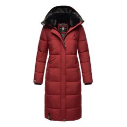 Marikoo Damen Winterjacke &ndash; Lange Steppjacke mit abnehmbarer Kapuze