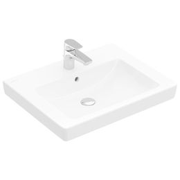 Villeroy & Boch Villeroy & Boch Subway 2.0 Waschtisch 7113F001 60 x 47 cm, weiss, mit &Uuml;berlauf und Hahnloch