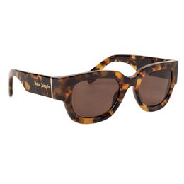 Palm Angels - "Monterey" Rechteck-Sonnenbrille f&uuml;r Herren (Havannabraun)