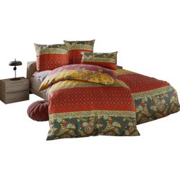 w&auml;schepur unisex Bettw&auml;sche reseda-terra-bedruckt Gr&ouml;&szlig;e 40x80/135x200 cm