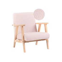 Beliani Kindersessel LINDE in Rosa/Braun - (W) 46 x (H) 58 x (L) 55 cm | Gr.: onesize