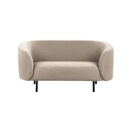 Beliani 2-Sitzer Sofa LOEN in Beige/Grau/Schwarz - (W) 155 x (H) 79 x (L) 70 cm | Gr.: onesize