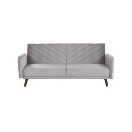 Beliani 3-Sitzer Sofa SENJA in Grau/Braun - (W) 198 x (H) 87 x (L) 95 cm | Gr.: onesize