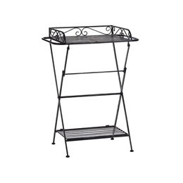 Beliani Beistelltisch ANCUD in Schwarz - (W) 35 x (H) 73 x (L) 40 cm | Gr.: onesize