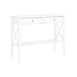Beliani Konsolentisch AVENUE in Wei&szlig; - (W) 100 x (H) 80 x (L) 35 cm | Gr.: onesize