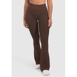 Smilodox Schlaghose Leggings Loreen in Braun | Gr.: XL