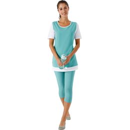 CR&Eacute;ATION L Damen Caprileggings mit Rundum-Dehnbund t&uuml;rkis Gr&ouml;&szlig;e 54