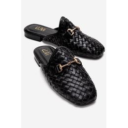Senia Leder Gewebter Pantolette