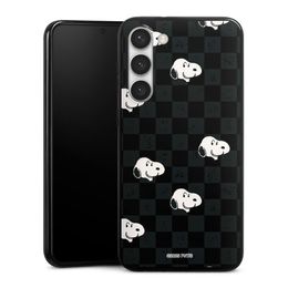 DeinDesign Galaxy S23+ Handy Silikon H&uuml;lle Case schwarz Handyh&uuml;lle Muster Official Licensed Product Peanuts