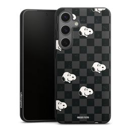 DeinDesign Galaxy S25+ Handy Premium Silikon H&uuml;lle Handyh&uuml;lle schwarz Case Muster Official Licensed Product Peanuts Silikon Premium Case