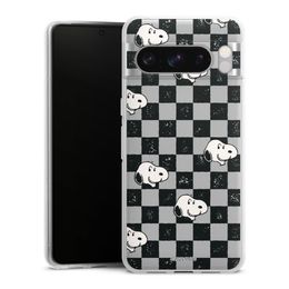 DeinDesign Google Pixel 8 Pro Handy Silikon H&uuml;lle Case transparent Handyh&uuml;lle Muster Official Licensed Product Peanuts Silikon Case