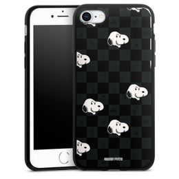 DeinDesign iPhone 8 Handy Slim Case extra d&uuml;nn Silikon Handyh&uuml;lle schwarz H&uuml;lle Muster Official Licensed Product Peanuts Silikon Slim Case