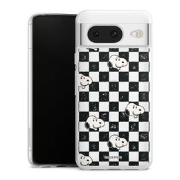 DeinDesign Google Pixel 8 Handy Silikon H&uuml;lle Case transparent Handyh&uuml;lle Muster Official Licensed Product Peanuts Silikon Case
