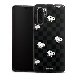 Huawei P30 Pro Handy Silikon H&uuml;lle Case schwarz Handyh&uuml;lle Muster Official Licensed Product Peanuts