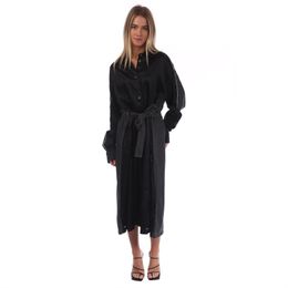 Diesel - "D-Paige-Stram" Hemdblusenkleid f&uuml;r Damen, Kunstseide (Schwarz)