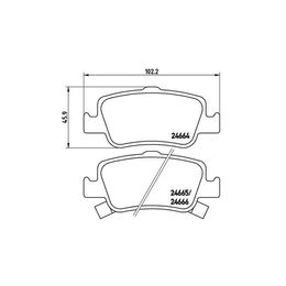 MAGNETI MARELLI Bremsbelagsatz, Scheibenbremse 363700483080 f&uuml;r TOYOTA SATURN