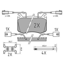 MEYLE Bremsbelagsatz, Scheibenbremse -PD: Advanced design and technology. 0252209115pd Vorderachse f&uuml;r ALFA ROMEO