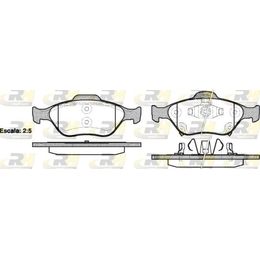 Roadhouse Bremsbelagsatz, Scheibenbremse 276612 Vorderachse f&uuml;r TOYOTA