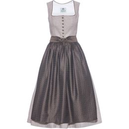 BERWIN Langes Dirndl mit Jacquardsch&uuml;rze Natur (Gr&ouml;&szlig;e: 34)