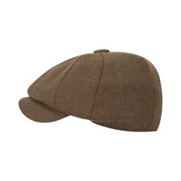 Sch&ouml;ffel Country Tweedm&uuml;tze Newsboy Cap Dark Loden Herringbone Tweed (Gr&ouml;&szlig;e: S)