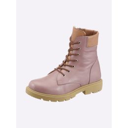Andrea Conti Schn&uuml;rstiefelette, Lila, Gr. 36, Damen, Stiefeletten, Material: Rindsleder