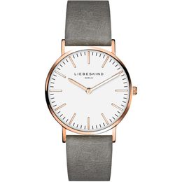 Liebeskind Berlin Uhr 'New Case' Damen Gr&ouml;&szlig;e One Size rosegold / grau