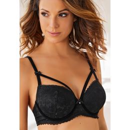 Schalen-BH, Schwarz, Gr. 90B, Petite Fleur Gold, Damen, BHs, Material: Polyamid, Elasthan