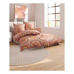 w&auml;schepur w&auml;schepur Bettw&auml;sche, Orange, Gr. 80x80/155x220 cm, Bettw&auml;sche, 100% Baumwolle