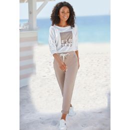 ELBSAND Damen Langarmshirt, wei&szlig;, Gr&ouml;&szlig;e XL (42)