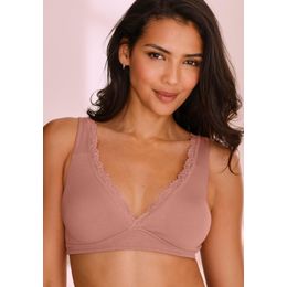 petite fleur by Lascana Damen Bralette-BH, puder + kupfer, Gr&ouml;&szlig;e 75C