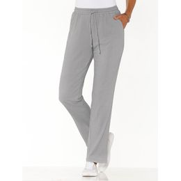 WITT Damen Schlupfhose in Crinkle-Qualit&auml;t, steingrau, Gr&ouml;&szlig;e 48