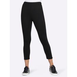 Heine Damen Leggings, Schwarz, Gr. 36, Leggings, Material: Viskose