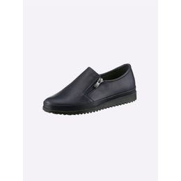 Andrea Conti Damen Slipper, Blau, Gr. 37, Mokassins & Slippers, Material: Rindsleder