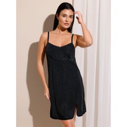 Heine Damen Unterkleid, Schwarz, Gr. 36, Einfarbige Kleider, Material: Viskose
