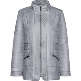 CR&Eacute;ATION L Damen Steppjacke mit formenden N&auml;hten vorne und hinten steingrau Gr&ouml;&szlig;e 20