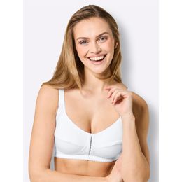 w&auml;schepur w&auml;schepur Damen Schalen-BH ohne B&uuml;gel mit Ziern&auml;hten, wei&szlig;, Gr&ouml;&szlig;e 95C