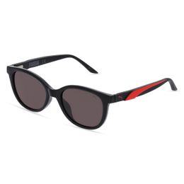 Puma PJ0052S | Kinder-Sonnenbrille | Fassung: Vollrand, Oval, Kunststoff, Schwarz | Glasfarbe: Grau