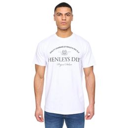 Henleys - "Henclose" T-Shirt f&uuml;r Herren (Wei&szlig;)