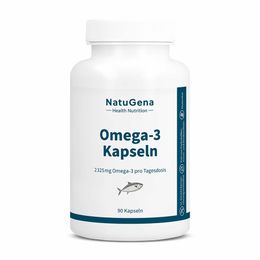 NatuGena Omega-3 Kapseln | 90 St&uuml;ck | mit nat&uuml;rlichem, hochwertigen Fisch&ouml;l aus nachhaltigem Fischfang