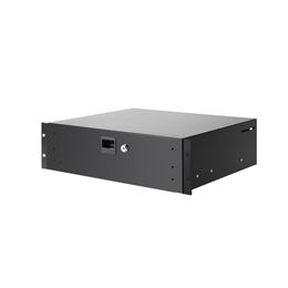 Adam Hall ah 19" Parts 87403 ALU - 19" 3HE Rackschublade mit Schloss - Aluminium