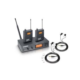 LD-Systems LD Systems MEI 1000 G2 - In-Ear Monitoring System drahtlos 2x Belt Pack + 2x In-Ear-Kopfh&ouml;rer