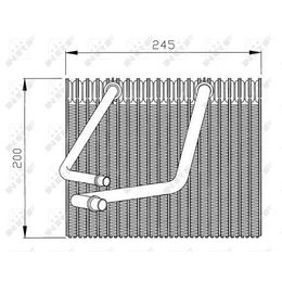 NRF Verdampfer, Klimaanlage EASY FIT 36091 f&uuml;r RENAULT