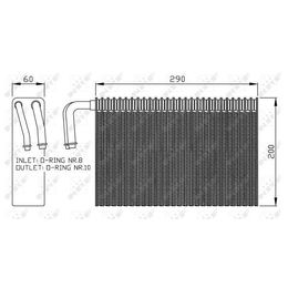 NRF Verdampfer, Klimaanlage EASY FIT 36146 f&uuml;r BMW