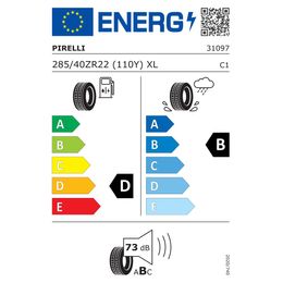 Pirelli Ganzjahresreifen 285/40 ZR22 (110Y) XL A8A, PNCS - P Zero PZ4 SC 3109700 R22 110(Y)