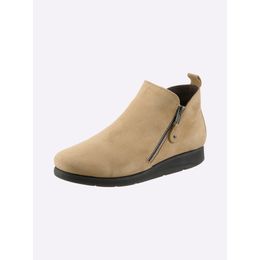 airsoft modern+ Damen Stiefelette mit Nubukleder, vanille, Gr&ouml;&szlig;e 38