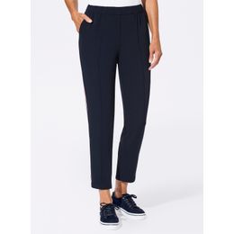 WITT Damen Schlupfhose mit Galonstreifen, marine, Gr&ouml;&szlig;e 20