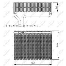 NRF Verdampfer, Klimaanlage EASY FIT 36099 f&uuml;r Peugeot